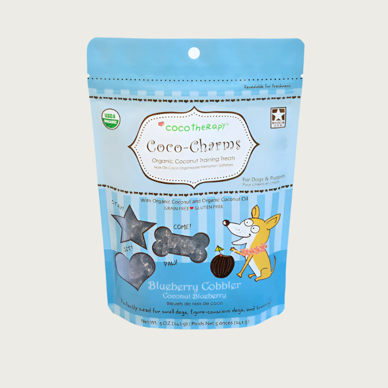 COCOTHERAPY Coco-Charms Blueberry Cobbler Treats for Dogs – Wet Nose