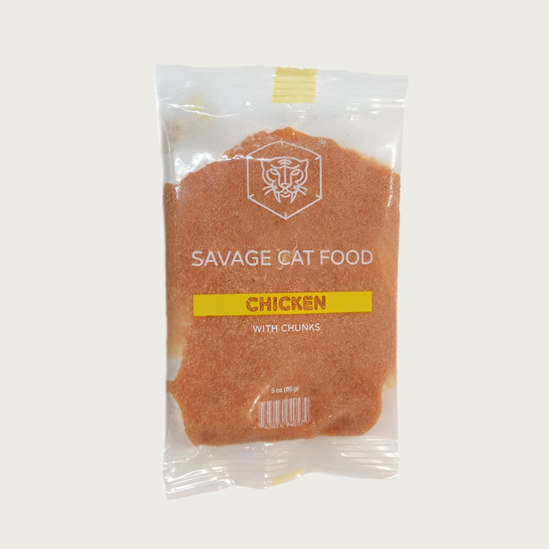 SAVAGE CAT Frozen Raw Chicken Food for Cats – Wet Nose