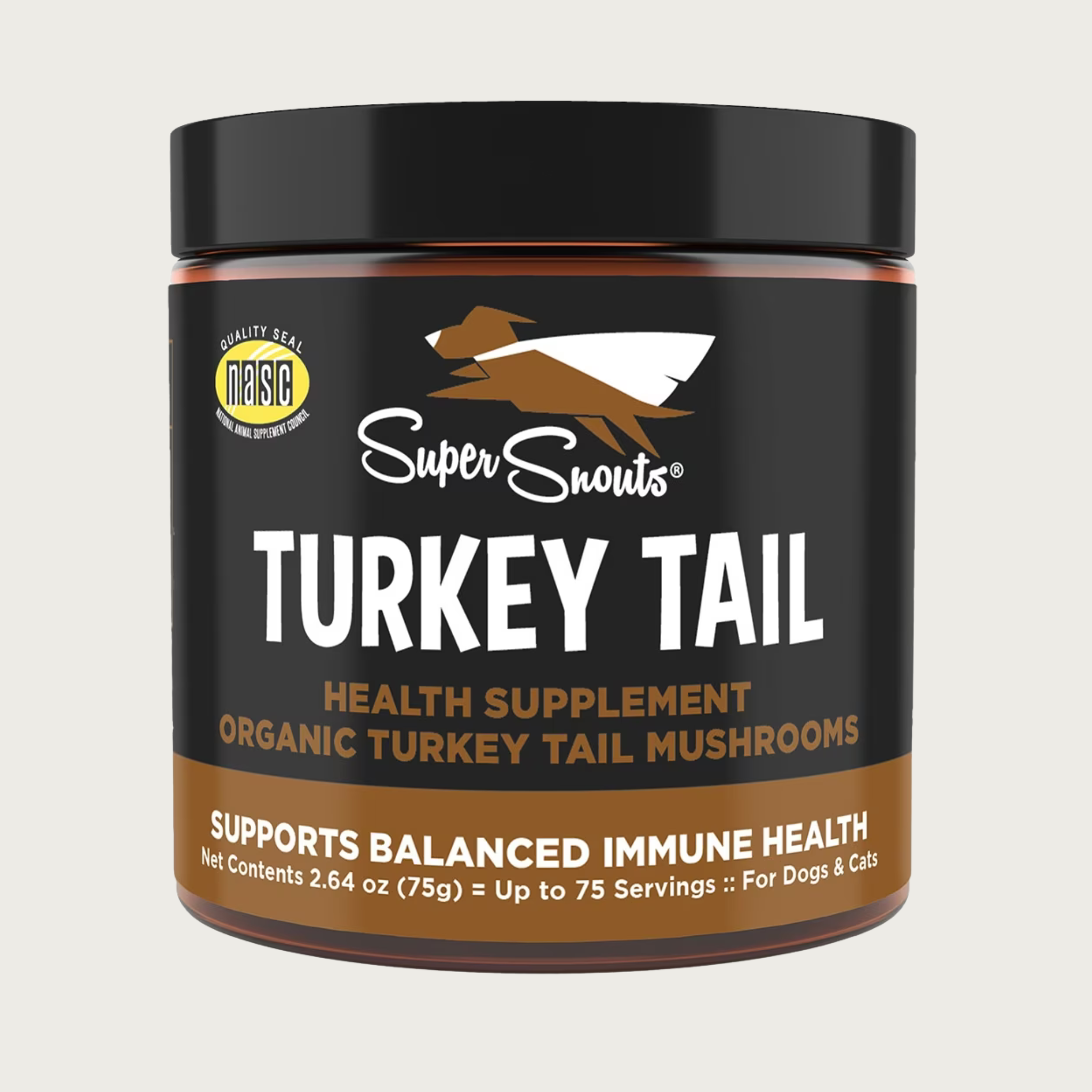 SUPER SNOUTS Turkey Tail Supplement for Dogs & Cats – Wet Nose